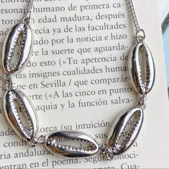 Alquimia | Jewelry | Silver Shell Choker Statement Necklace | Poshmark